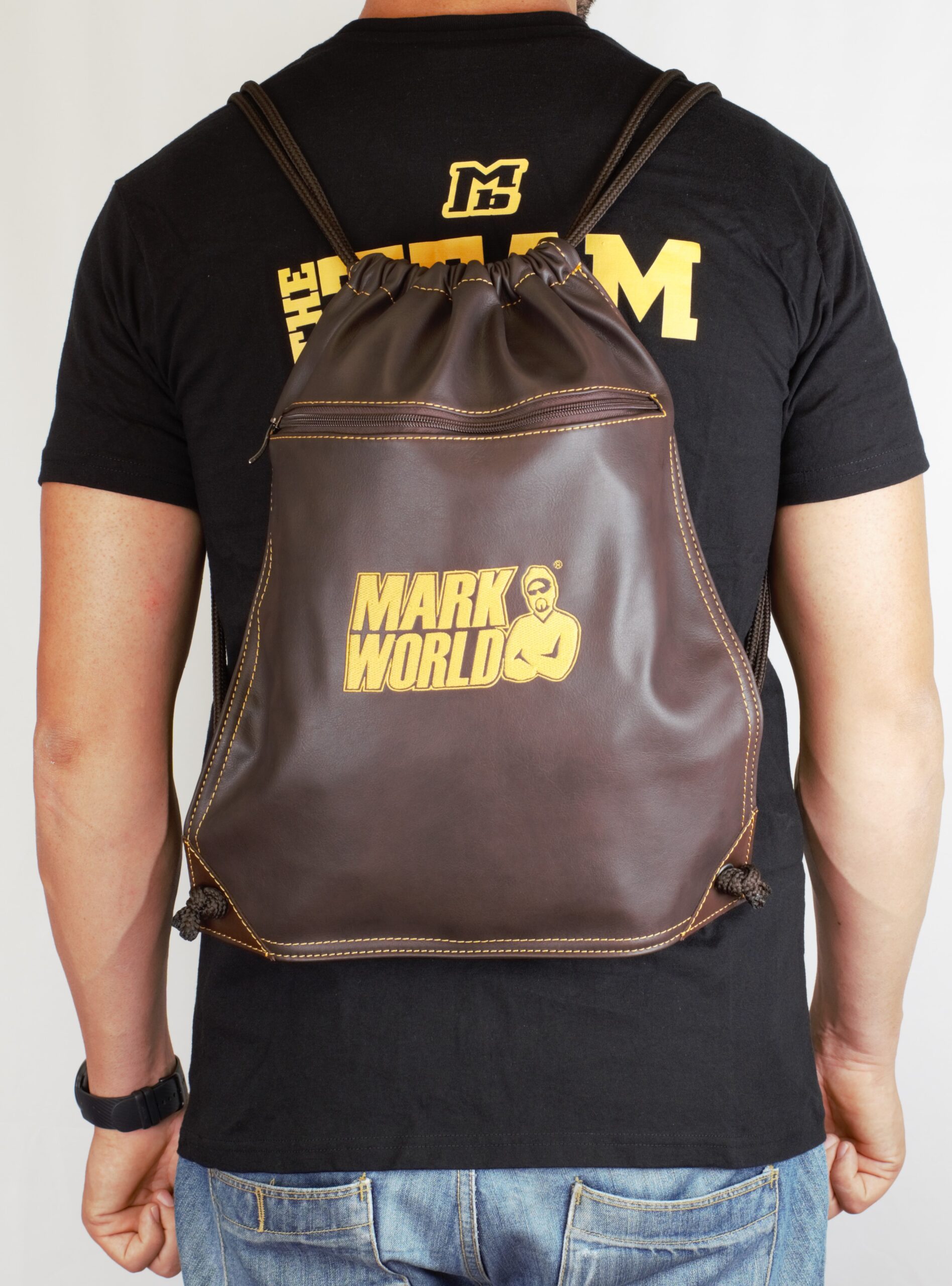 MARKWORLD BACKPACK PREMIUM BROWN – GENUINE LEATHER – Mark Store
